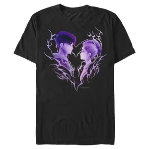 KPOP DEMON HUNTERS Jinu And Rumi Love Graphic T-shirt - Black