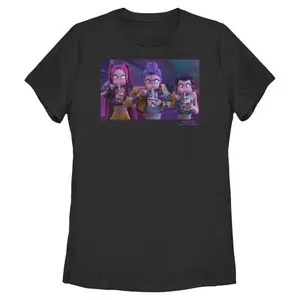 KPOP DEMON HUNTERS K-pop Demon Hunters Rumi Mira And Zoey Ramyeon Graphic T-shirt