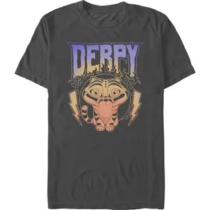 KPOP DEMON HUNTERS Mythic Lightning Derpy Short Sleeve Graphic T-shirt - Charcoal