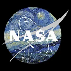 NASA Starry Night Logo Short Sleeve Graphic T-shirt