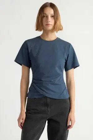 Modern Citizen Janette Front-wrap Jersey Tee