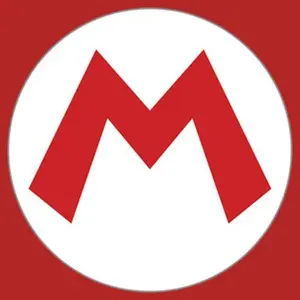NINTENDO Mario Circle Icon T-shirt - Red