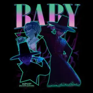 KPOP DEMON HUNTERS Baby Saja Collage Graphic T-shirt