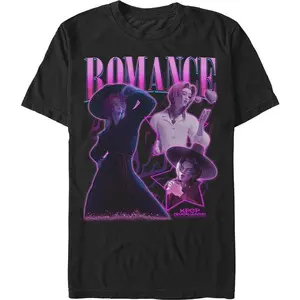 KPOP DEMON HUNTERS Romance Saja Collage T Shirt - Black