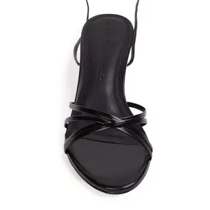 BLACK SUEDE STUDIO Suri Sandal - Black Leather