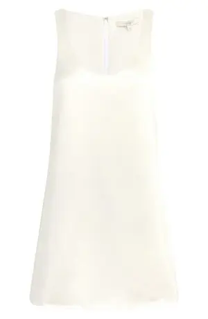 FAVORITE DAUGHTER Sleeveless Satin Mini Dress - Ivory