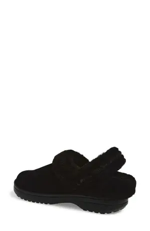 CROCS Faux Suede And Faux Fur Clog