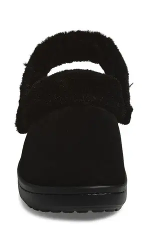 CROCS Faux Suede And Faux Fur Clog