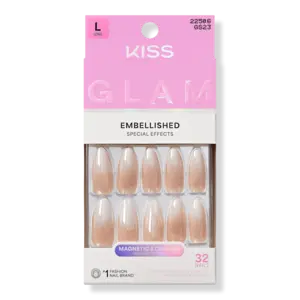 Kiss Glam Embellished Press On Nails - Day N Night