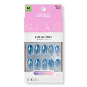 Kiss Glam Embellished Press On Nails - Glow Forever