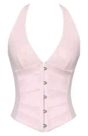 House Of Cb Lia Corset Halter Top
