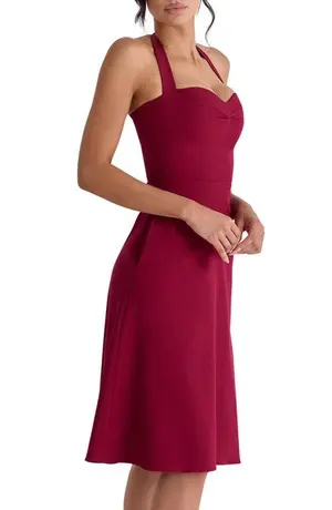 House Of Cb Carolla Halter Mini Dress