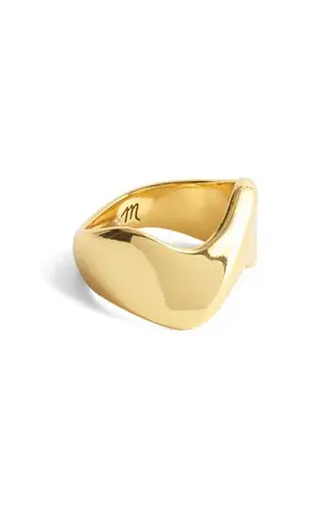 Madewell Wave Statement Ring - Antique Gold