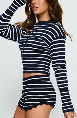 Princess Polly Striped Knit Cardigan