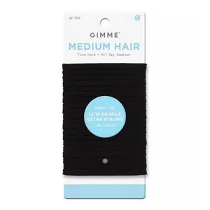 GIMME BEAUTY Low Profile Hair Bands Black
