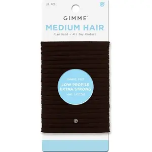 GIMME BEAUTY Low Profile Hair Bands - Dark Brown