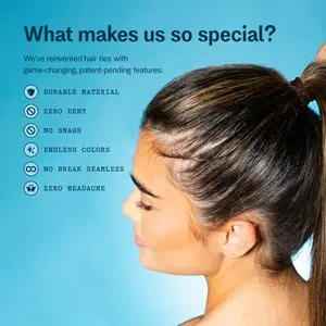 GIMME BEAUTY Low Profile Hair Bands - Dark Brown