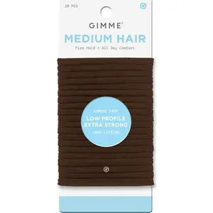 GIMME BEAUTY Low Profile Hair Bands - Light Brown