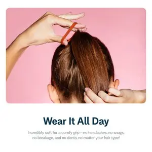 GIMME BEAUTY Fine Fit Hair Bands - Red