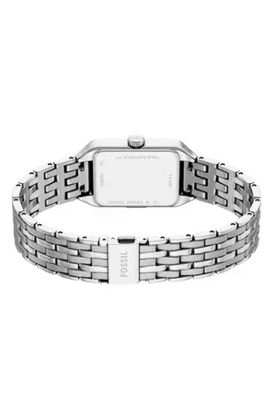 Fossil Mini Raquel Tank Bracelet Watch - Silver