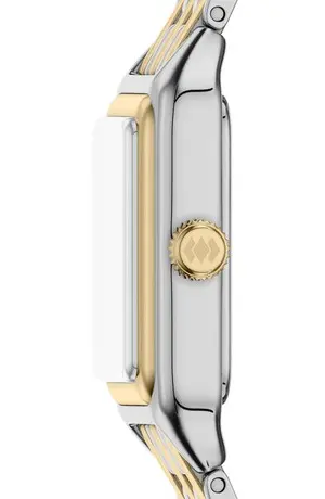 Fossil Mini Raquel Tank Bracelet Watch - Two Tone