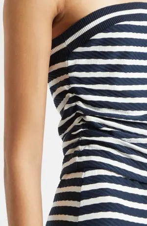 Ramy Brook Raya Stripe Strapless Top