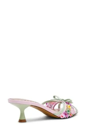 Betsey Johnson Shirley Kitten Heel Sandal