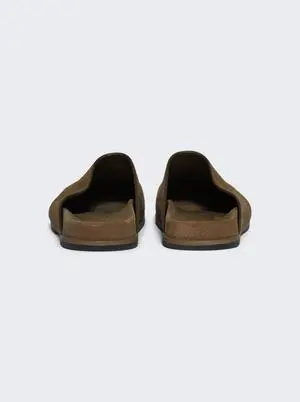 Rick Owens Granola Suede Mules