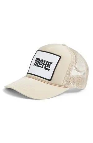 FRIDAY FEELIN’ Aloha Flower Trucker Hat - Tan