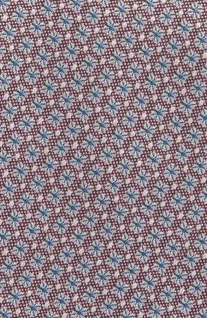 Canali Floral Medallion Silk Jacquard Neck Tie - Pink
