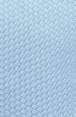 Canali Silk And Linen Jacquard Tie - Bright Blue