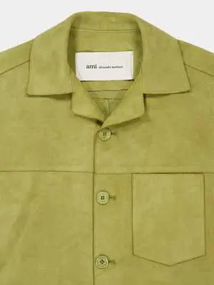 AMI Paris Goat Suede Leather Overshirt