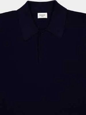 Saint Laurent Marine Cotton Short-sleeve Polo Shirt