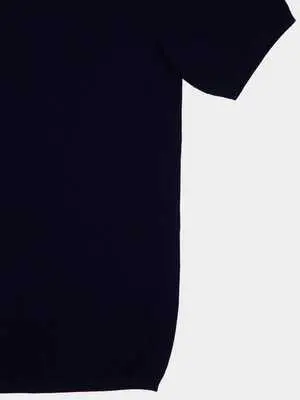Saint Laurent Marine Cotton Short-sleeve Polo Shirt