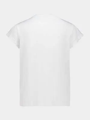 JAMES PERSE Deep V-neck Cotton T-shirt