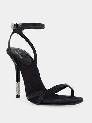 Gucci Calfskin High-heel Sandals - Black