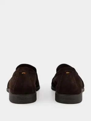 Santoni Suede Loafers