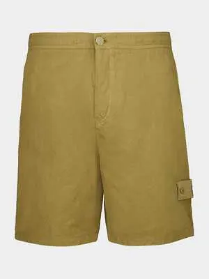 Stone Island Cotton Canvas Shorts