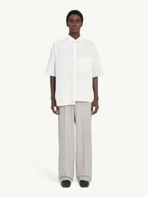 MAISON MARGIELA Two-tone Cotton Poplin Shirt - White