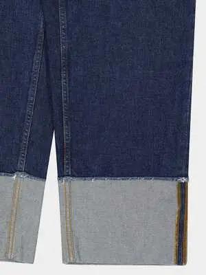 Marni Inside-out Wide Leg Denim Jeans - Blue