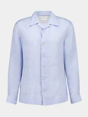 Brunello Cucinelli Cloud Linen Shirt - Blue