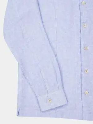 Brunello Cucinelli Cloud Linen Shirt - Blue