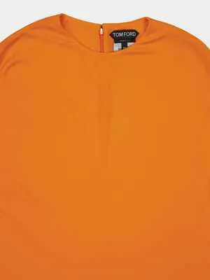 TOM FORD Jersey Asymmetric Sleeveless Dress - Orange