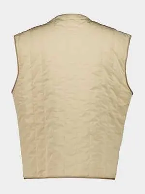 MAISON MARGIELA Padded Reversible Gilet - Beige