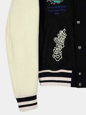 Off-White Panthers Wool Varsity Jacket