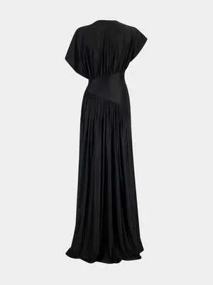 Rabanne Satin Jersey Maxi Dress