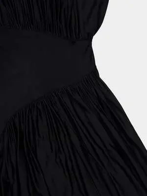 Rabanne Satin Jersey Maxi Dress - Black