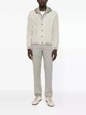 MOORER Hooded Bomber Jacket