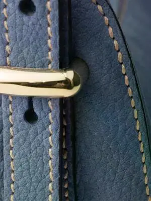 Prada Arqué Small Nubuck Leather Bag - Blue