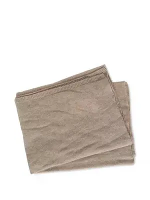 THE ELDER STATESMAN Tranquility Travel Scarf - Neutrals